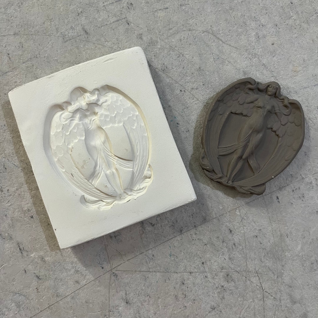 AWG Angel Wing Goddess Fairy Goddess With Wings Bisque Sprig Mold for ...