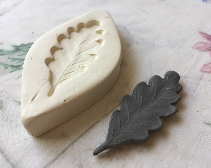 Ceramic Sprig Mold Oak Leaf Press Mold Relief Mold or Sprig Press Mold ...