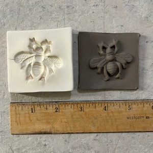 BM Medium Bee Press Mold Relief Mold or Sprig Mold Bisque Clay for ...