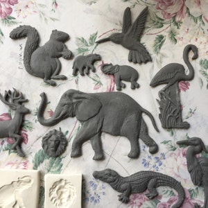 ALL Clay Alligator Pottery Press Mold Relief Mold or Sprig Mold Bisque ...