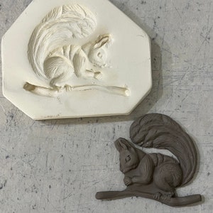 SQS Clay Sprig Squirrel Pottery Press Mold Relief Mold or Sprig Mold ...
