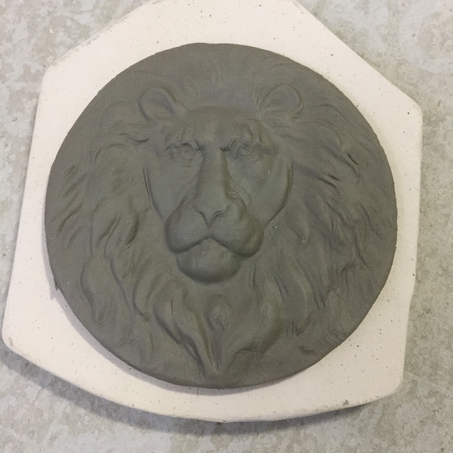 LHL Large Clay Lion Head Pottery Press Mold Relief Mold or Sprig Mold ...
