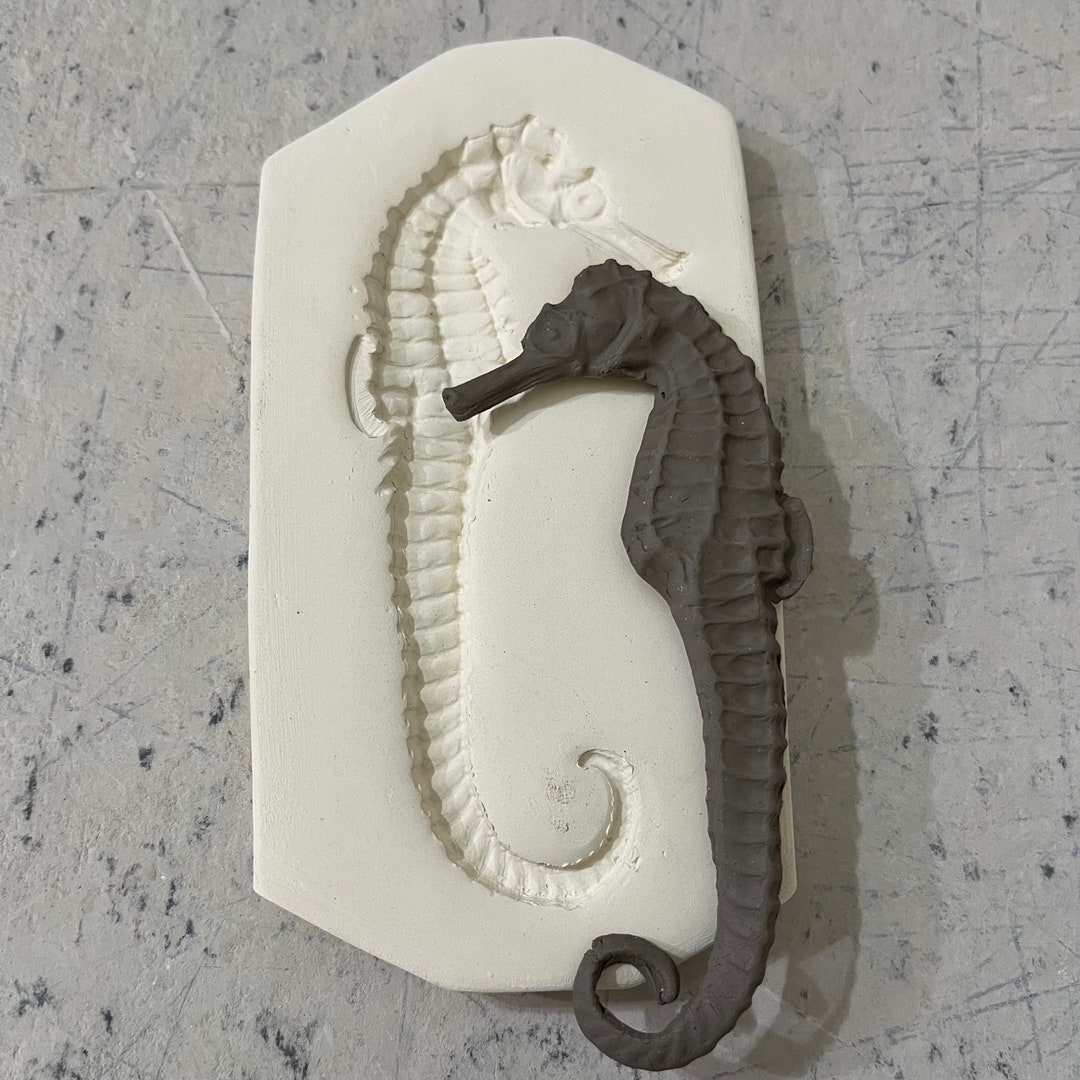 SHM Clay Sprig Seahorse Pottery Press Mold Relief Mold or Sprig Mold ...