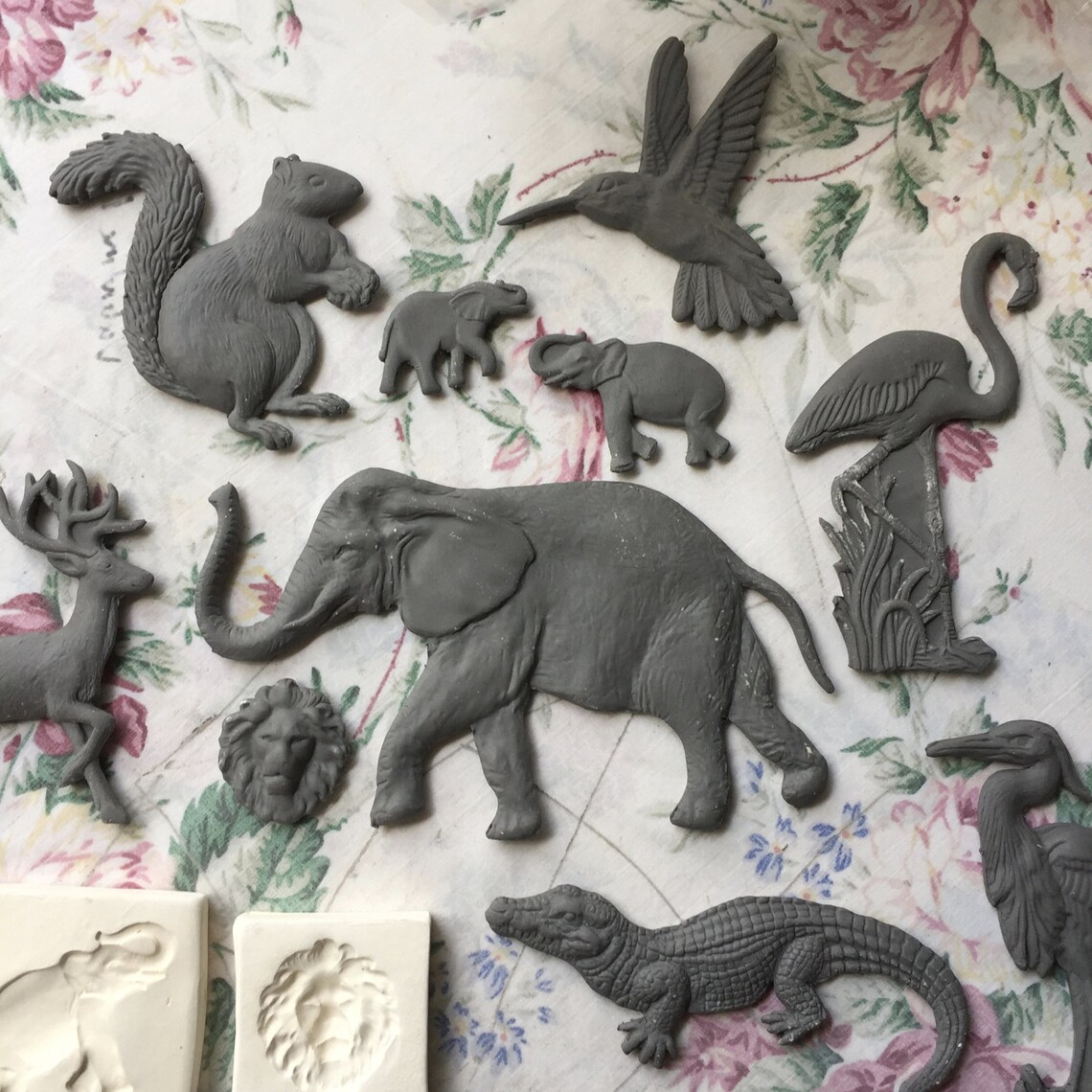 LHL Large Clay Lion Head Pottery Press Mold Relief Mold or Sprig Mold ...