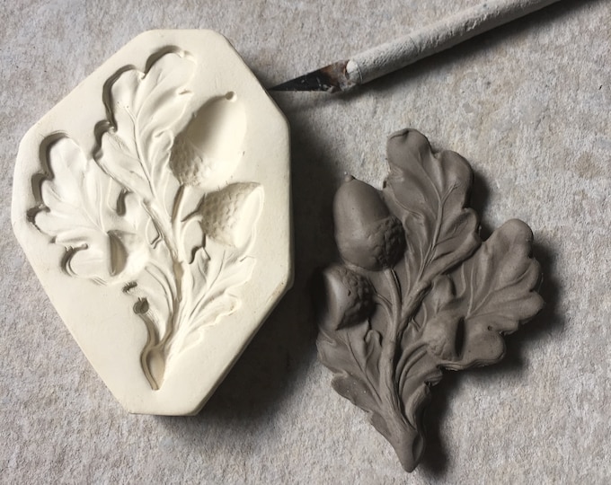 CL Ceramic Sprig - Cottonwood Leaf Press Mold - Relief Mold or Sprig ...