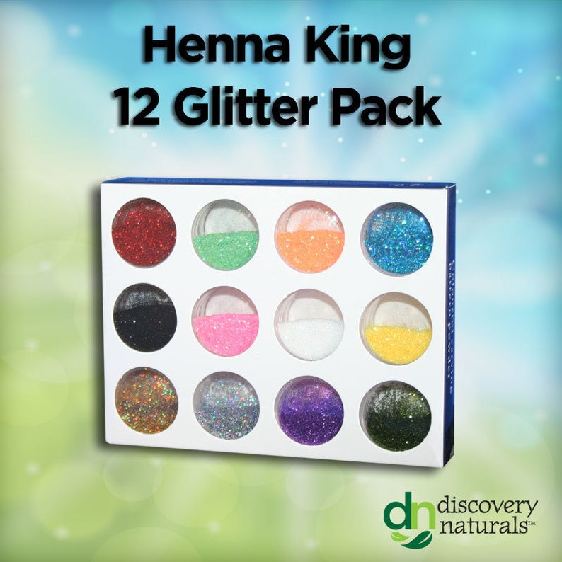 12 Color Glitter Pack - Etsy
