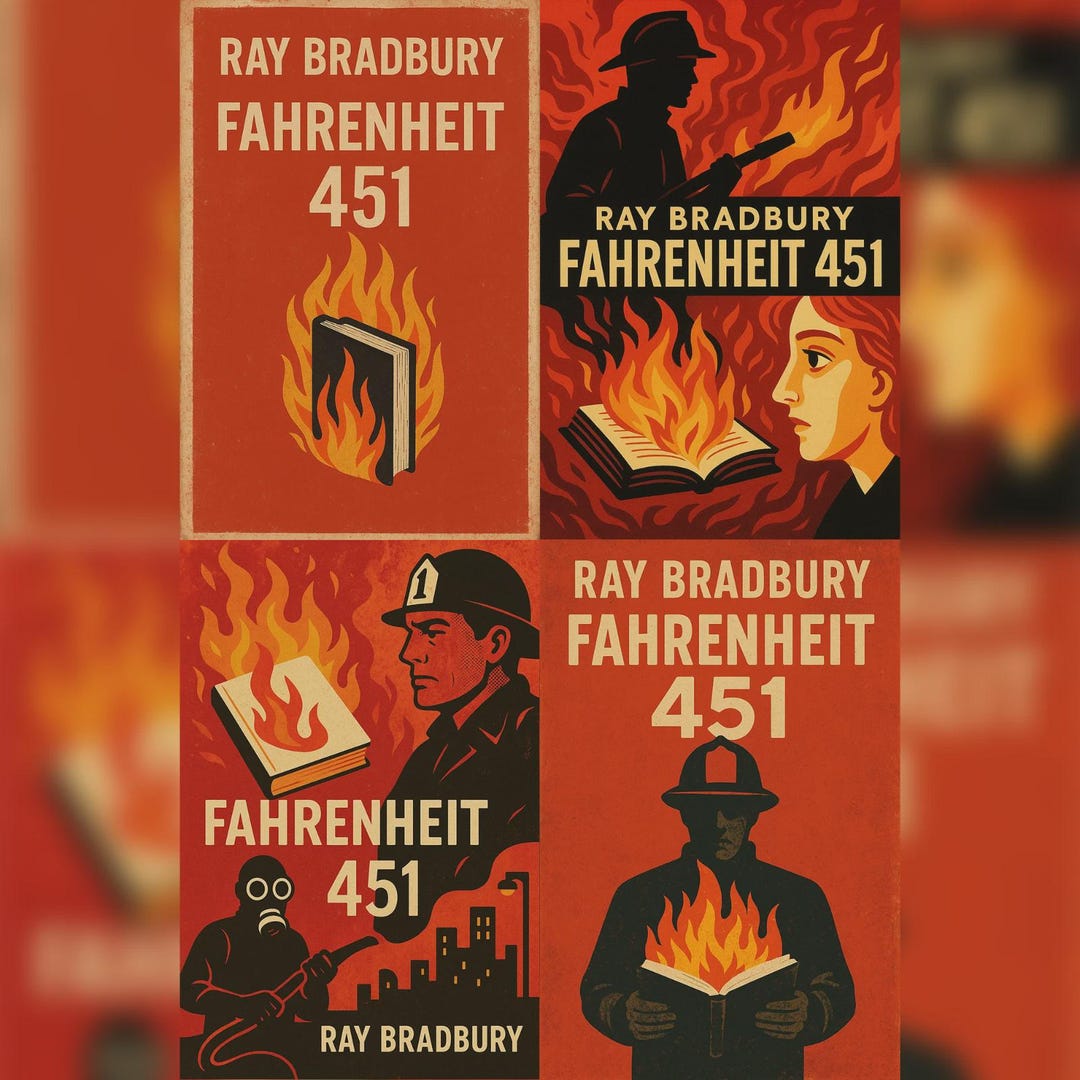 Fahrenheit 451 Ray Bradbury Wall Poster - Etsy