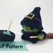 PDF Pattern for Crocheted Witch Amigurumi Kawaii Keychain | Etsy