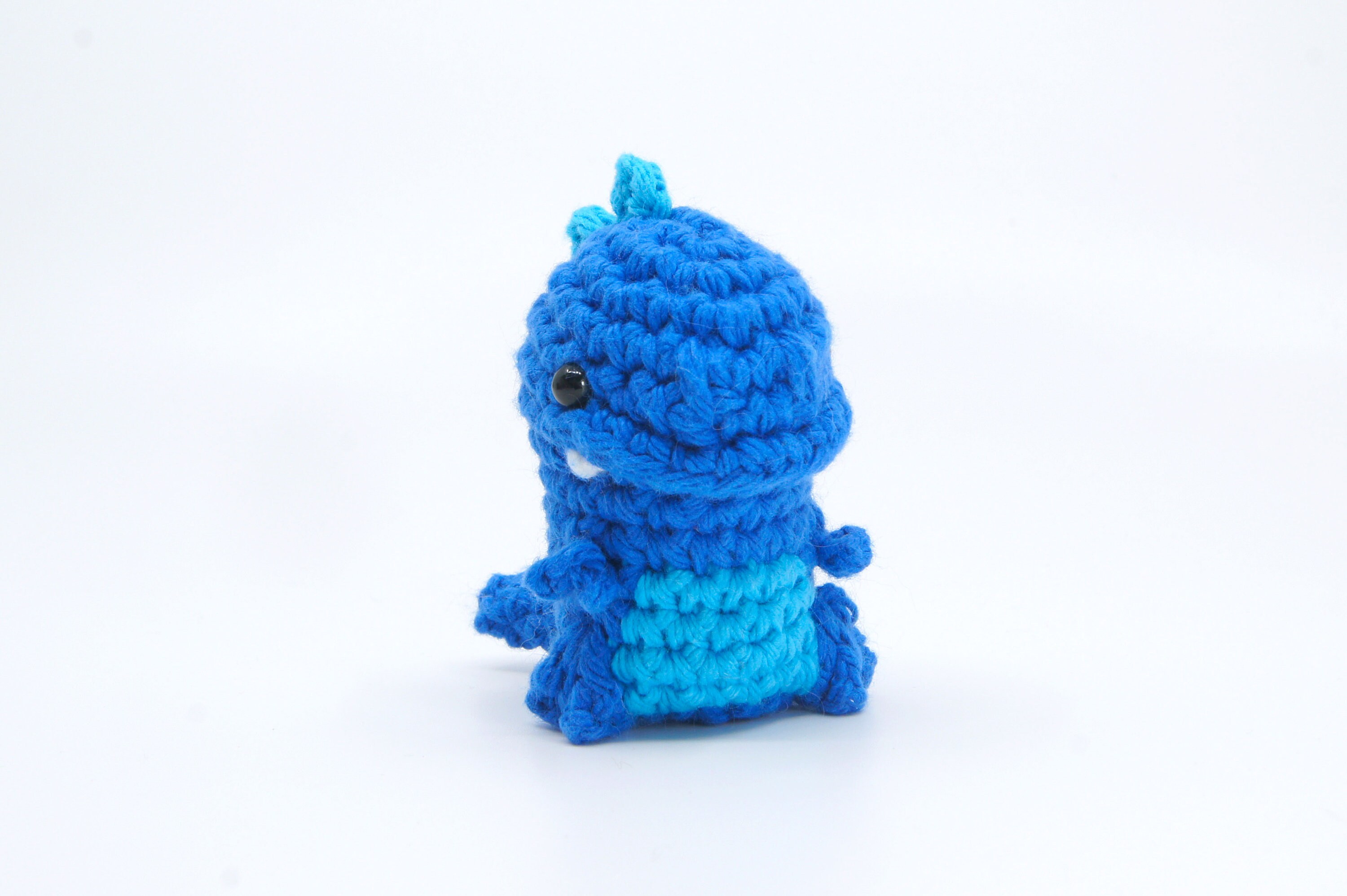 Crocheted T-rex Dinosaur Keychain | Etsy