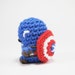Captain America Amigurumi Finger Puppet PDF Pattern - Etsy