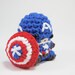 Captain America Amigurumi Finger Puppet PDF Pattern - Etsy
