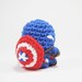 Captain America Amigurumi Finger Puppet PDF Pattern - Etsy