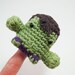 The Hulk Amigurumi Finger Puppet PDF Pattern - Etsy