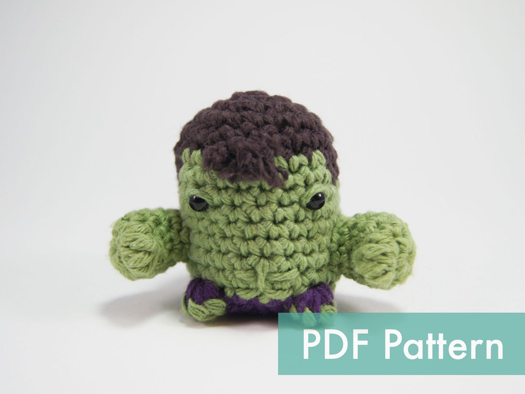 The Hulk Amigurumi Finger Puppet PDF Pattern - Etsy