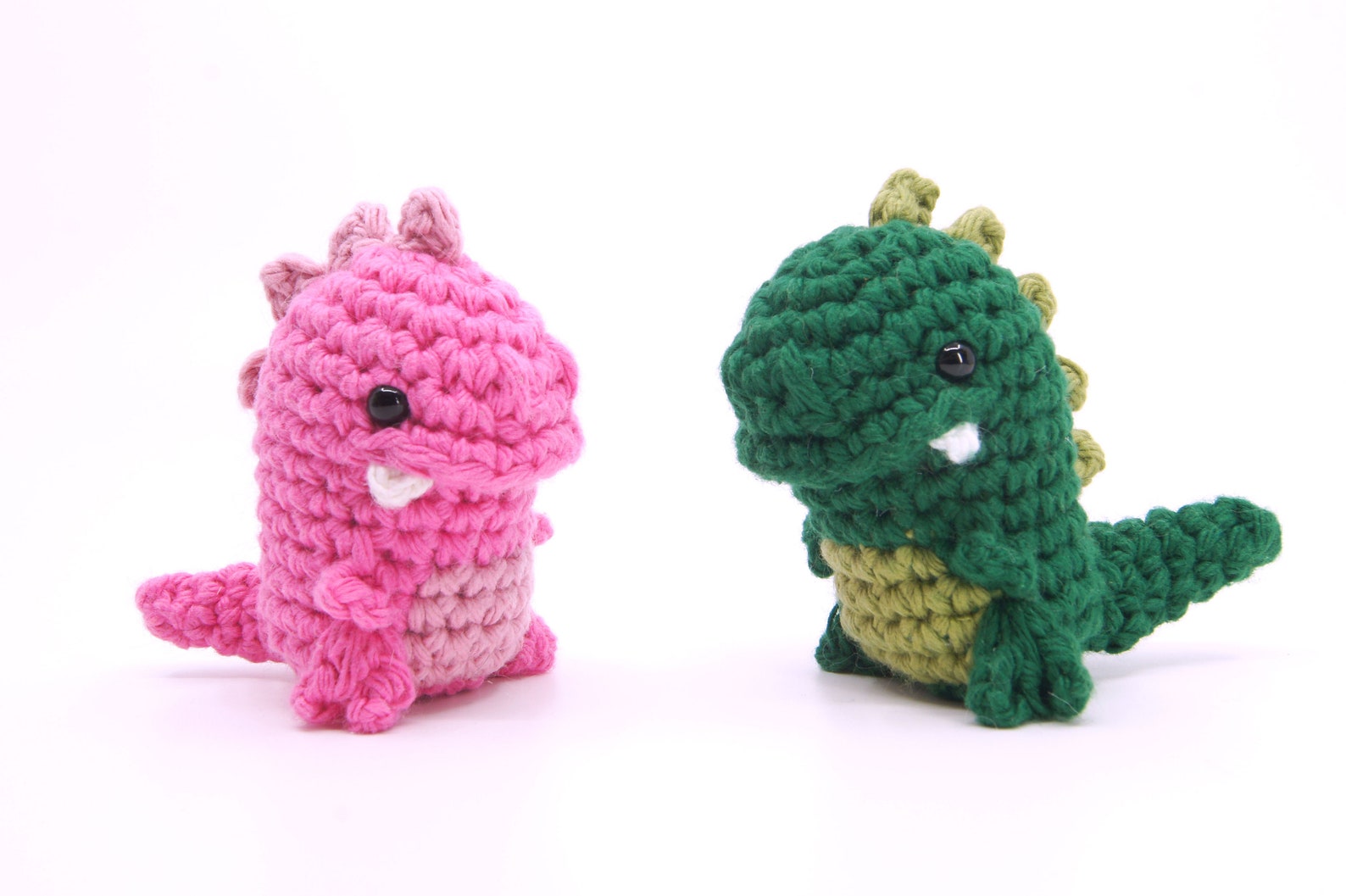 Crocheted T-rex Dinosaur Keychain | Etsy