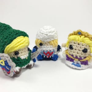 Zelda From Legend of Zelda Crocheted Amigurumi Finger Puppet PDF ...