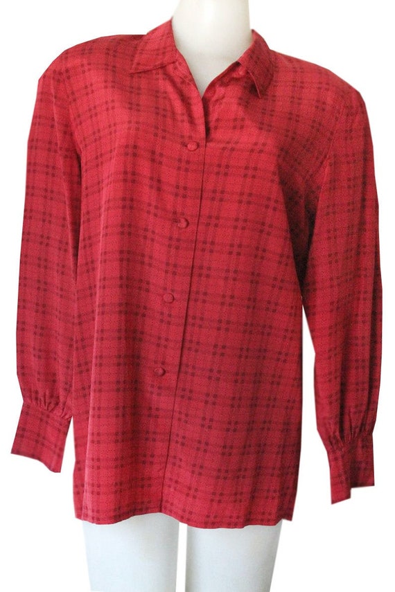 Vintage red checkered plaid - Gem