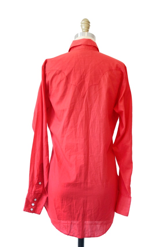 Vintage Rockmount Ranchwear Red Western Shirt - Gem