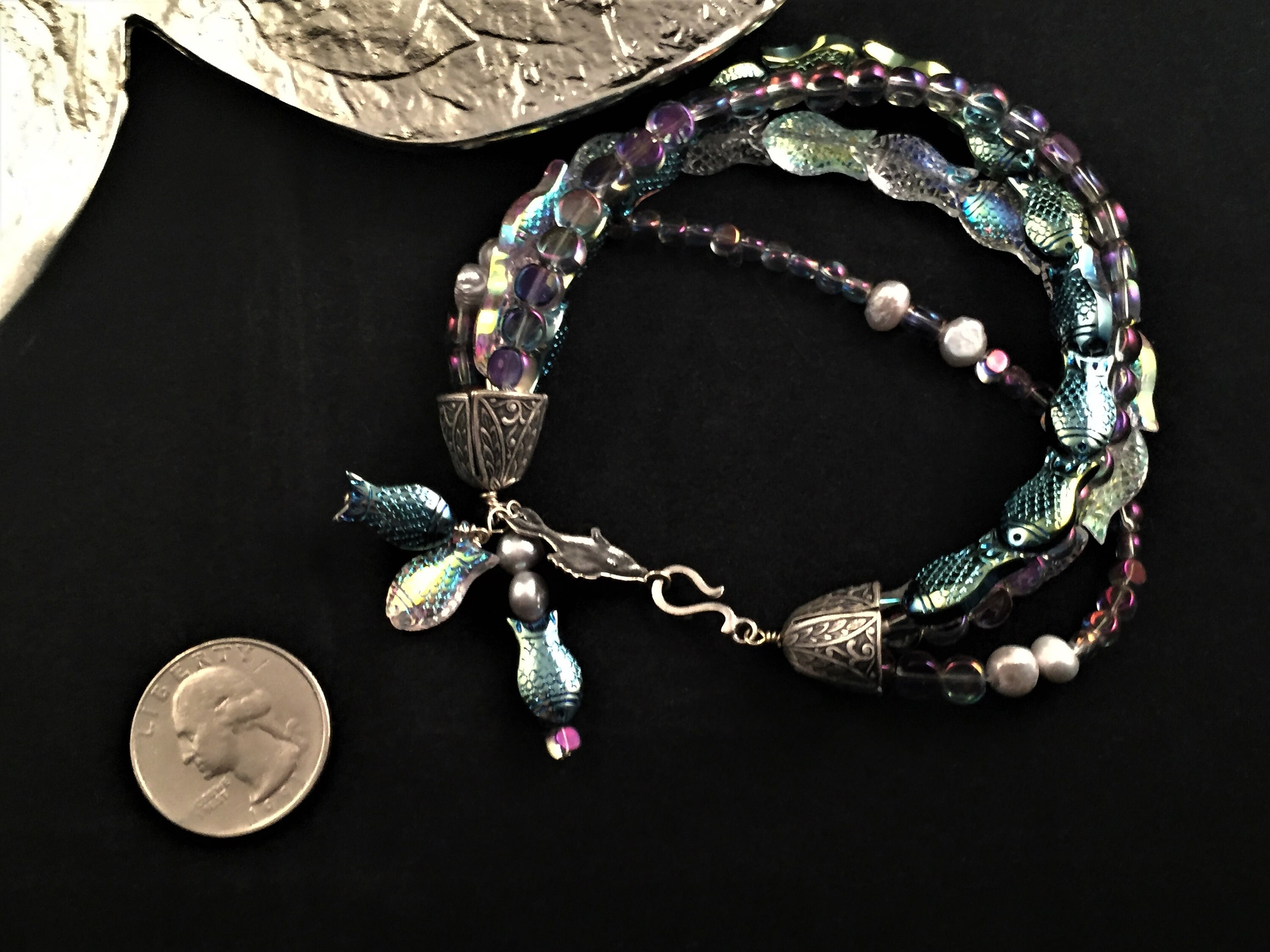 Fish Bracelet Artisan Bracelet Charm Bracelet Fish Jewelry - Etsy
