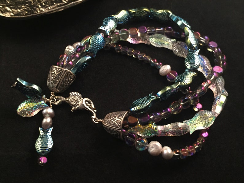 Fish Bracelet Artisan Bracelet Charm Bracelet Fish Jewelry - Etsy