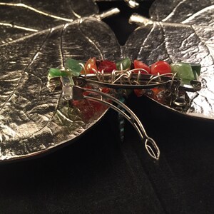 Ocean Treasures Barrette, Fish Barrette, Stone Barrette, Agate Barrette ...