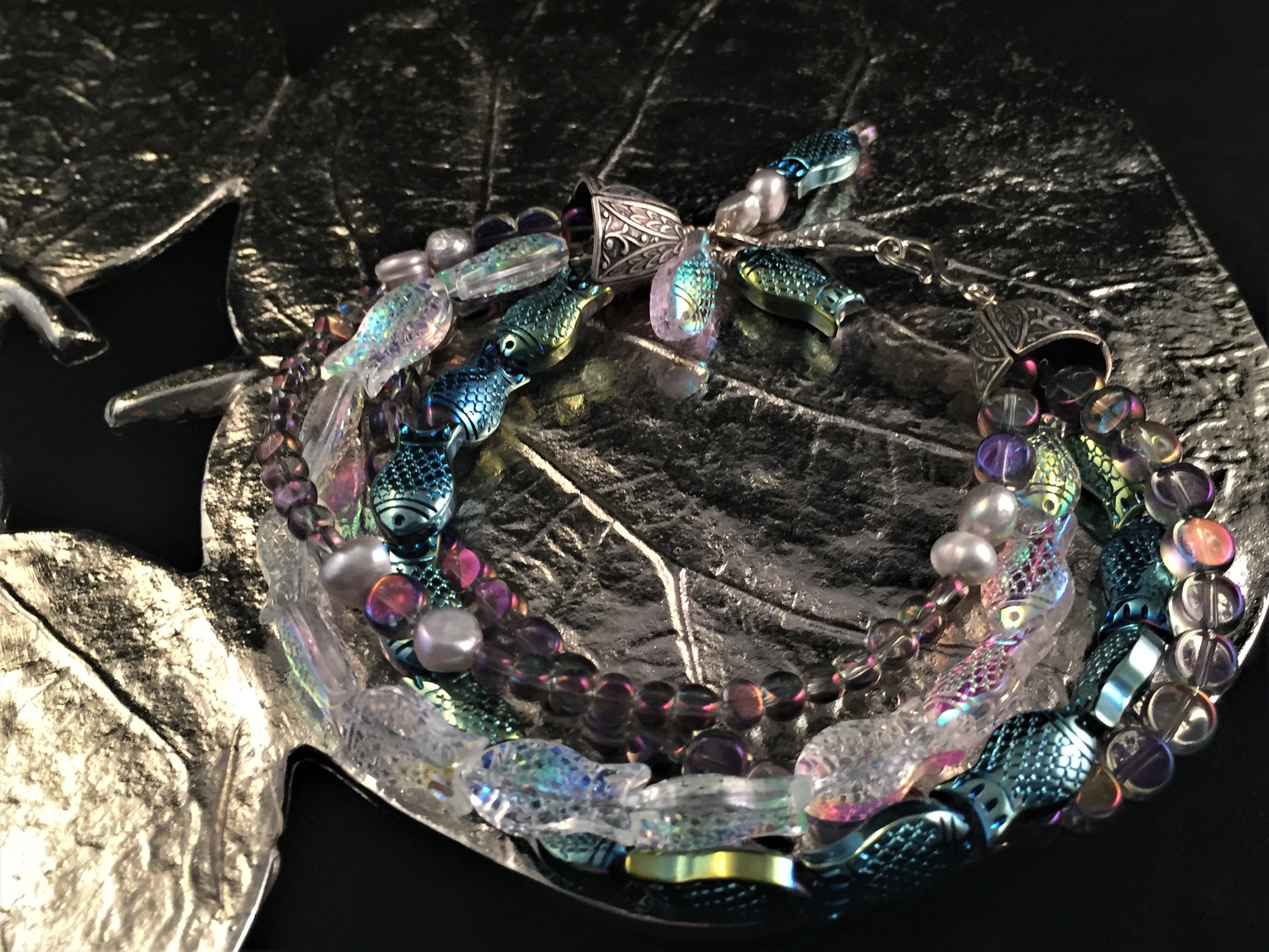 Fish Bracelet Artisan Bracelet Charm Bracelet Fish Jewelry - Etsy