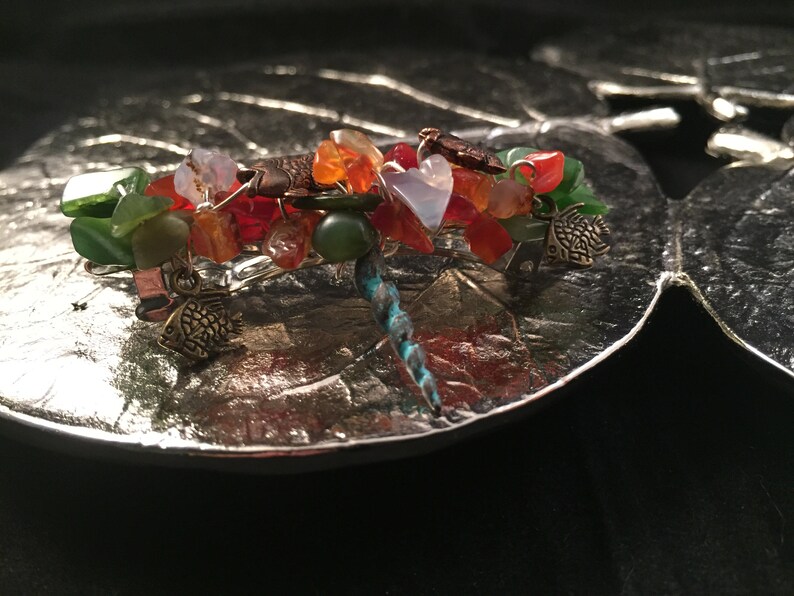 Ocean Treasures Barrette, Fish Barrette, Stone Barrette, Agate Barrette ...