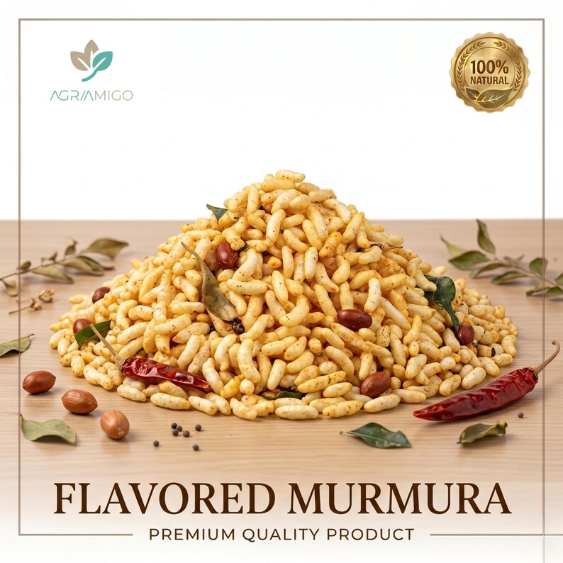 Indian Murmura Snack Mix | Seasoned Puffed Rice Crispy Namkeen - Etsy UK