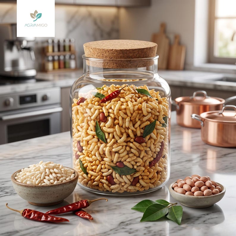 Indian Murmura Snack Mix | Seasoned Puffed Rice Crispy Namkeen - Etsy UK
