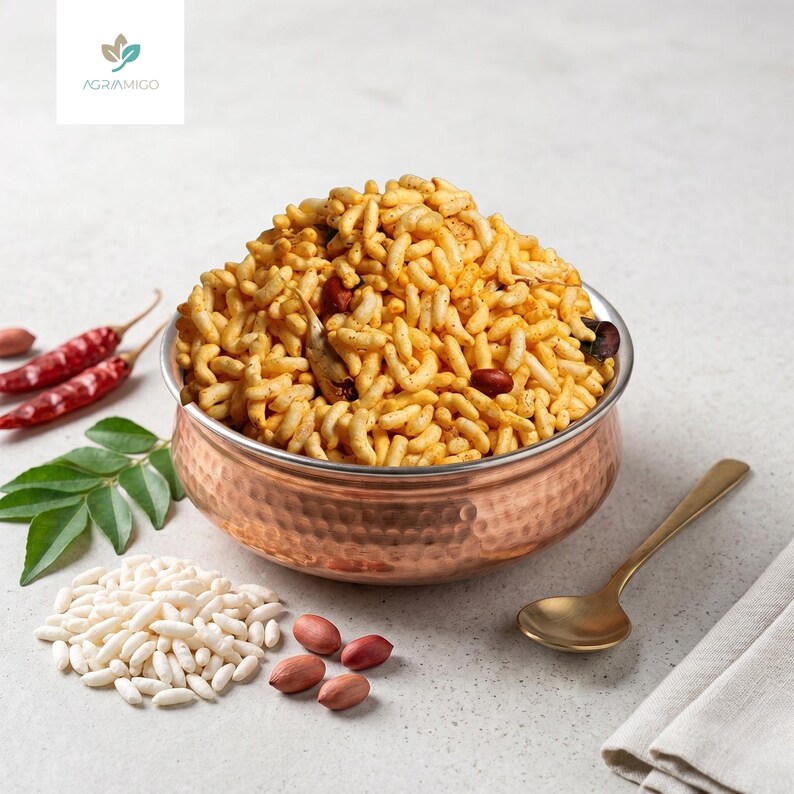 Indian Murmura Snack Mix | Seasoned Puffed Rice Crispy Namkeen - Etsy UK