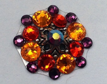 Pale Pink & Purple Swarovski Crystal Bindi | Etsy