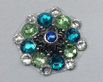 Pale Pink & Purple Swarovski Crystal Bindi | Etsy