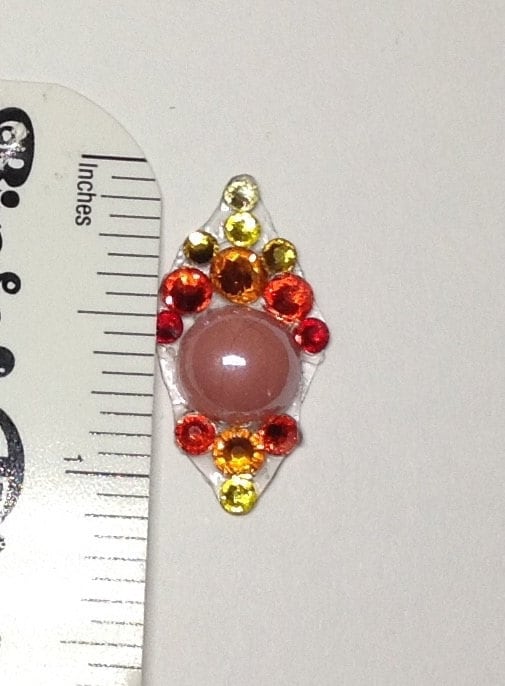 Fireball Swarovski Crystal Bindi - Etsy