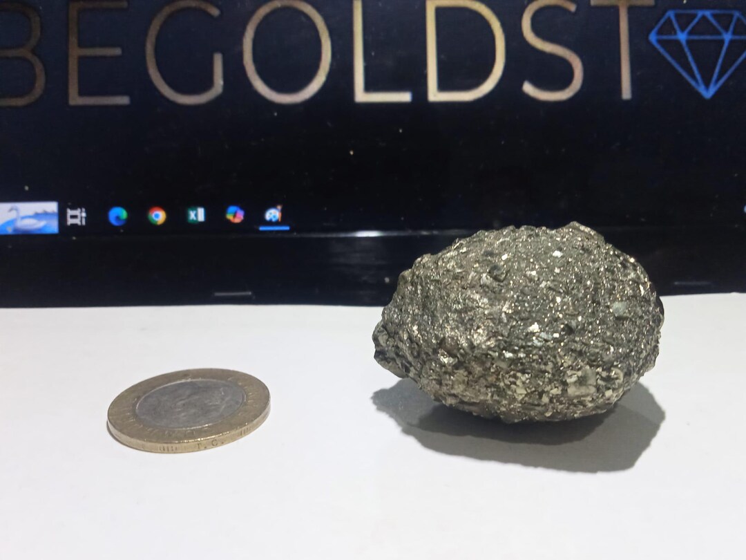 Natural Pyrite Specimen (142 G)- Raw Fool's Gold Cluster - BEGOLDSTONE ...