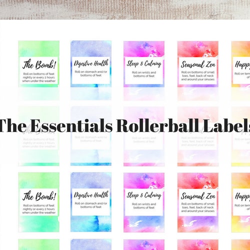 PRINTABLE DOTERRA 5ml Essential Oil Roller Bottle Labels for - Etsy