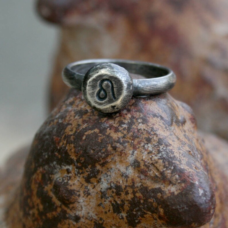 Custom Zodiac Ring Sterling Silver Astrology Ring - Etsy
