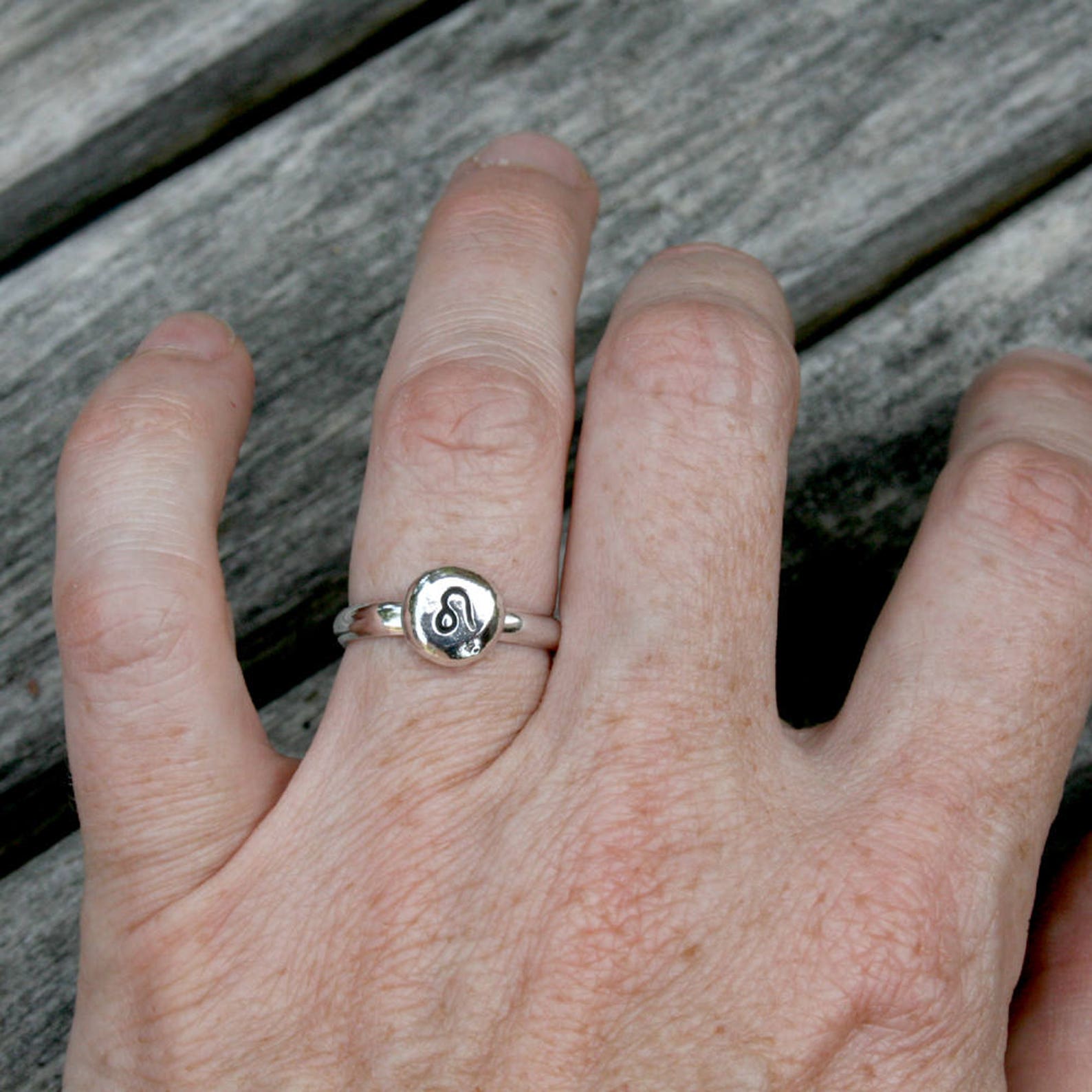 Custom Zodiac Ring Sterling Silver Astrology Ring - Etsy