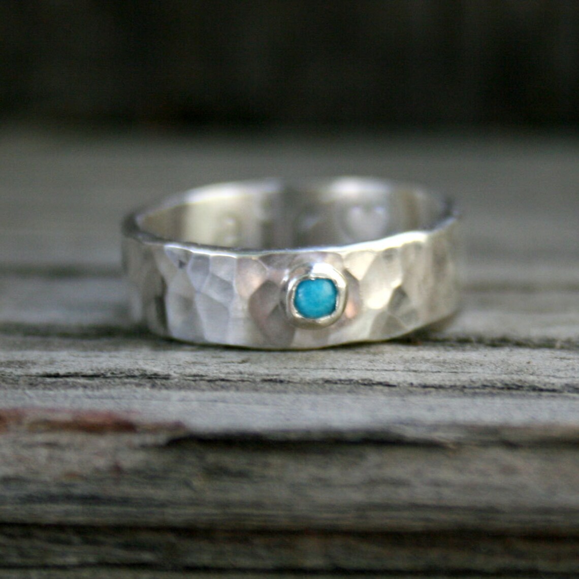 Personalized Sterling Silver Stone Ring Custom Band With | Etsy