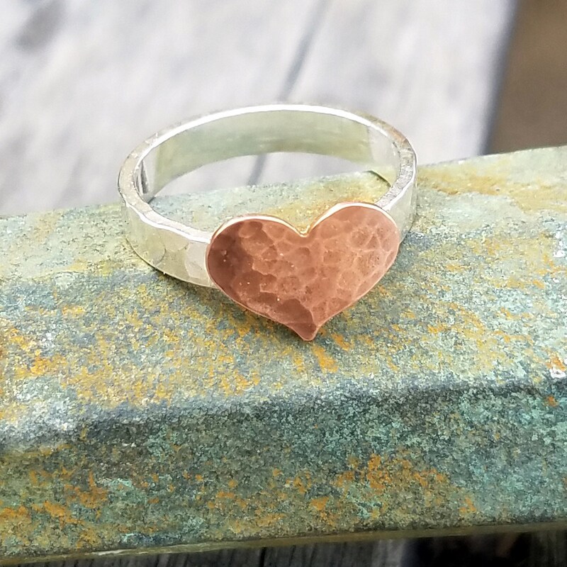 Silver Copper Ring - Etsy