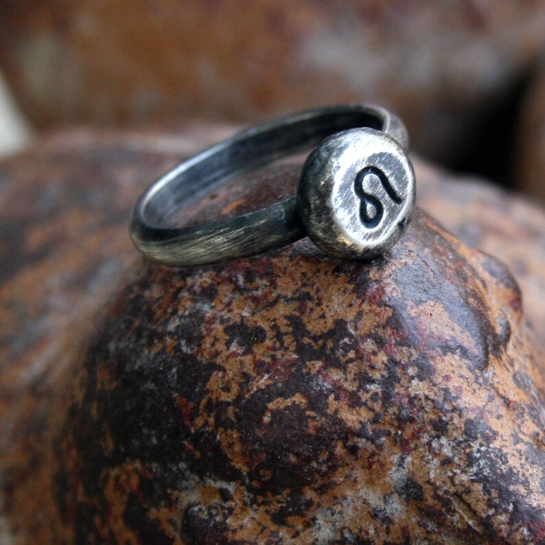 Custom Zodiac Ring Sterling Silver Astrology Ring - Etsy