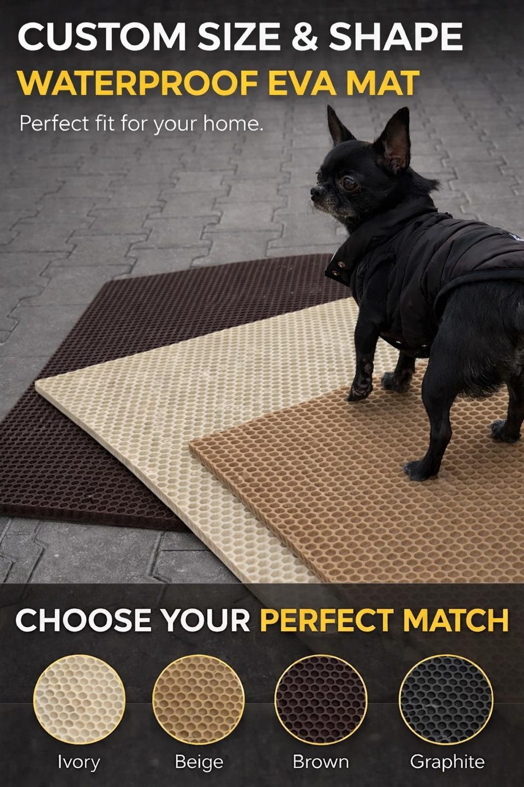 Custom Pet Mats – Non-slip EVA Dog and Cat Floor Mat, Waterproof and ...
