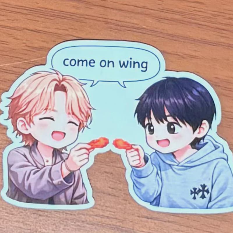 Bts Hot Wing Sticker - Etsy