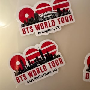 BTS City Skyline World Tour Stickers - Etsy
