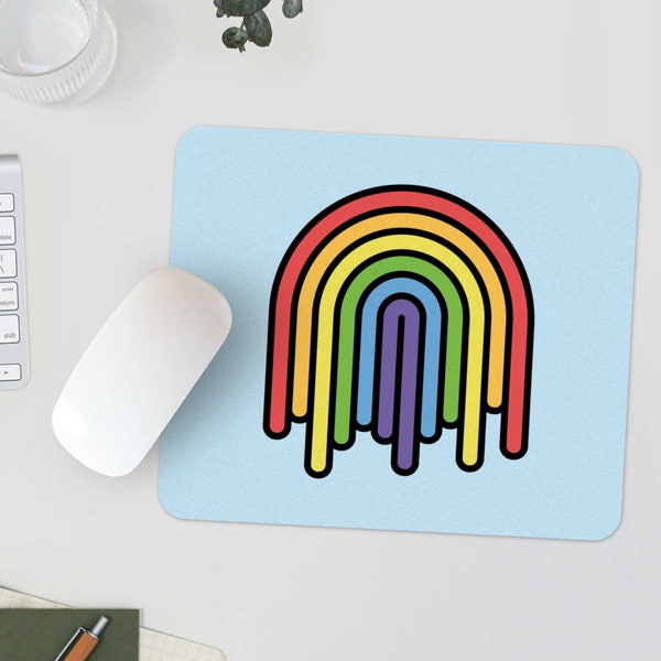 Rainbow Mouse Pad - Etsy