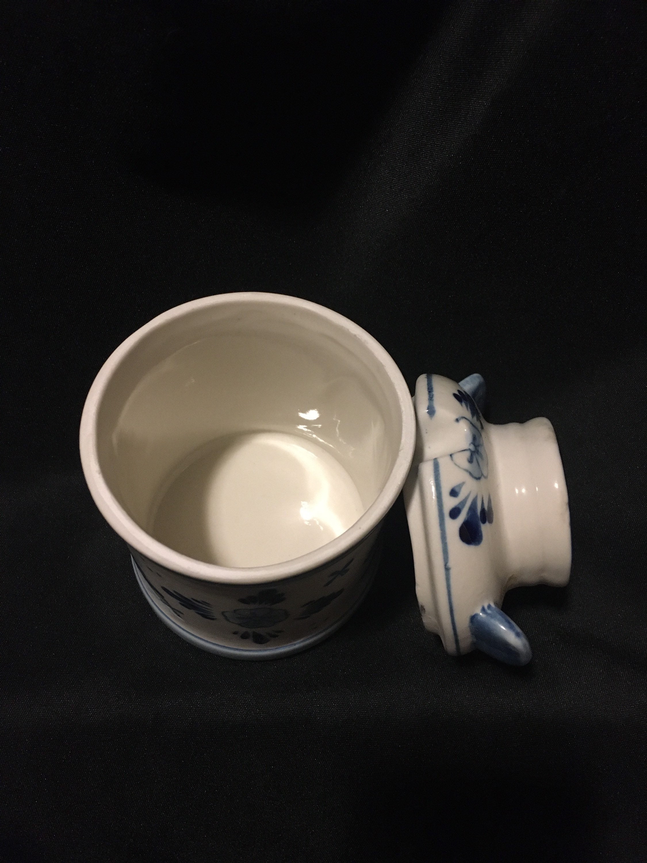 Delft Blue Mustard Pot Handpainted Designed by TS Holland - Etsy