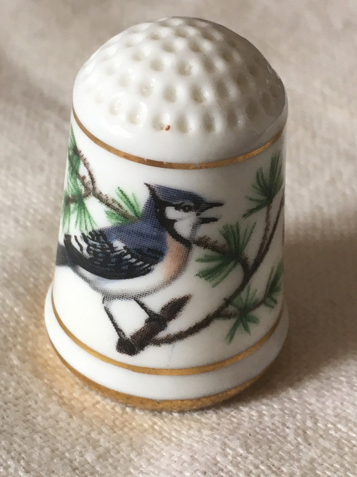 1979 Franklin Porcelain Collectible Bird Thimble-Bone China | Etsy