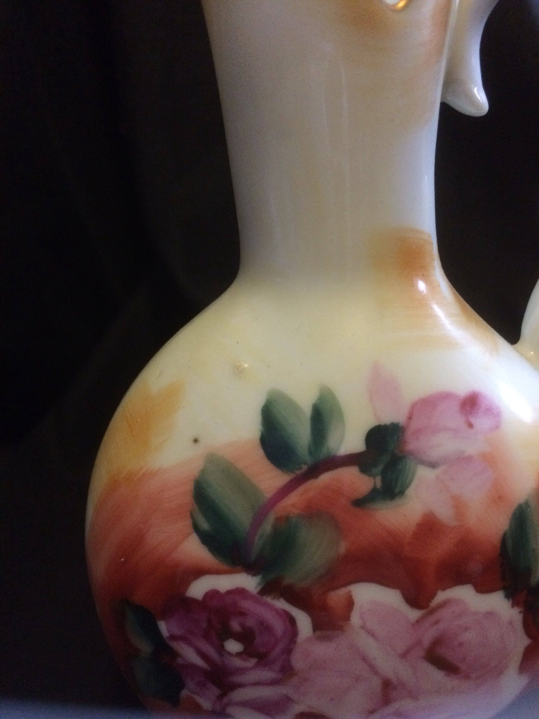 Vintage Floral Pitcher Japan - Etsy Sweden