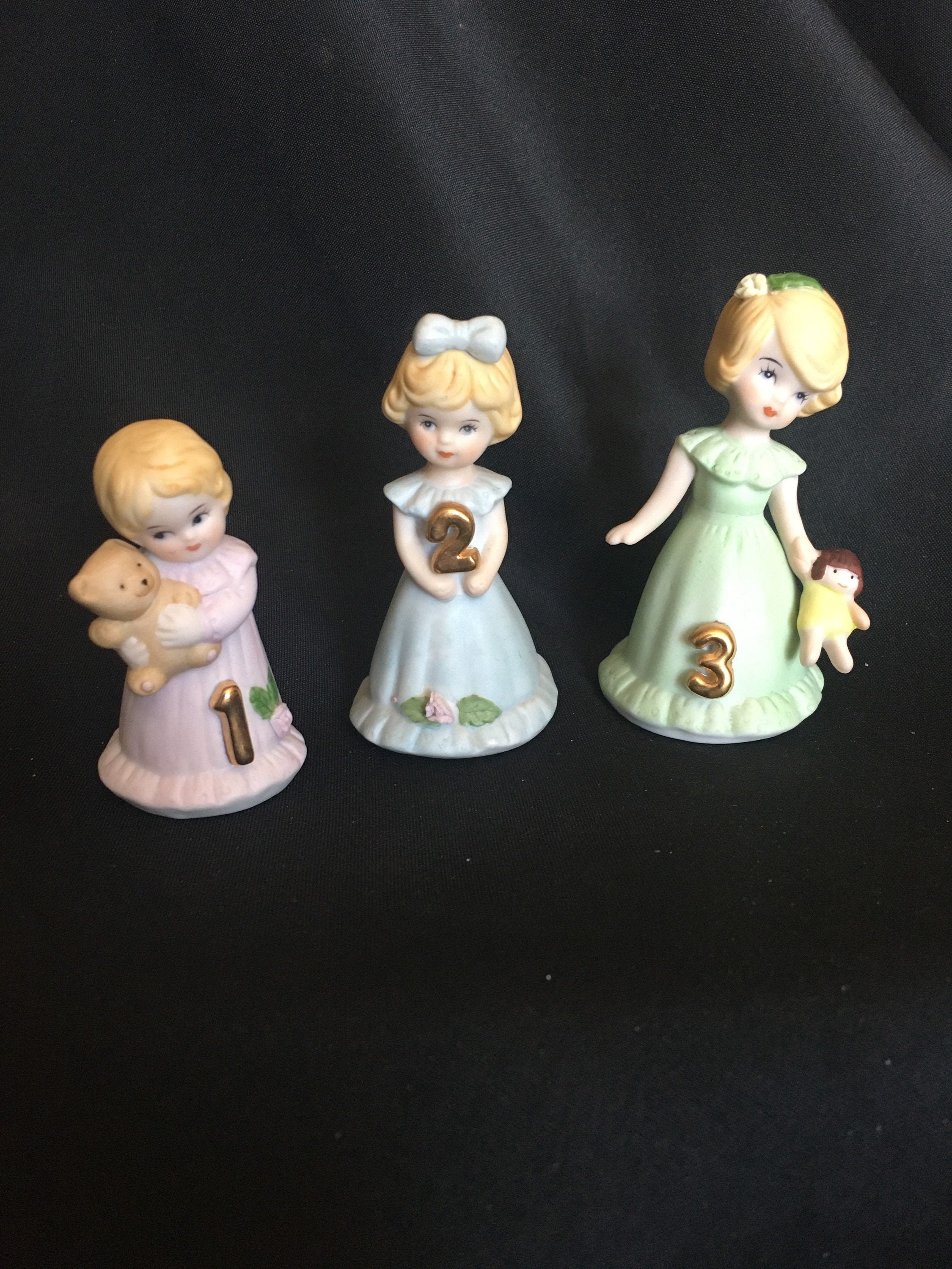 Enesco Growing up Birthday Figurines~ Age 1 - Etsy UK