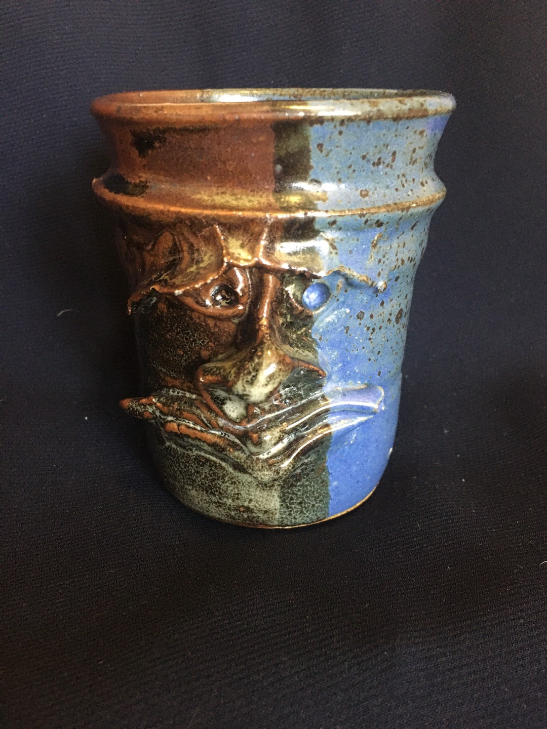 Man Face Cup - Pottery- Male Mug-signed - Etsy