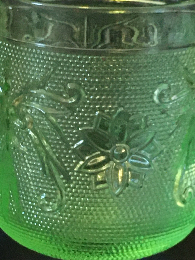 Tiara Pattern, Chantilly Green, by Indiana Glass Set of Three 3 Handled ...